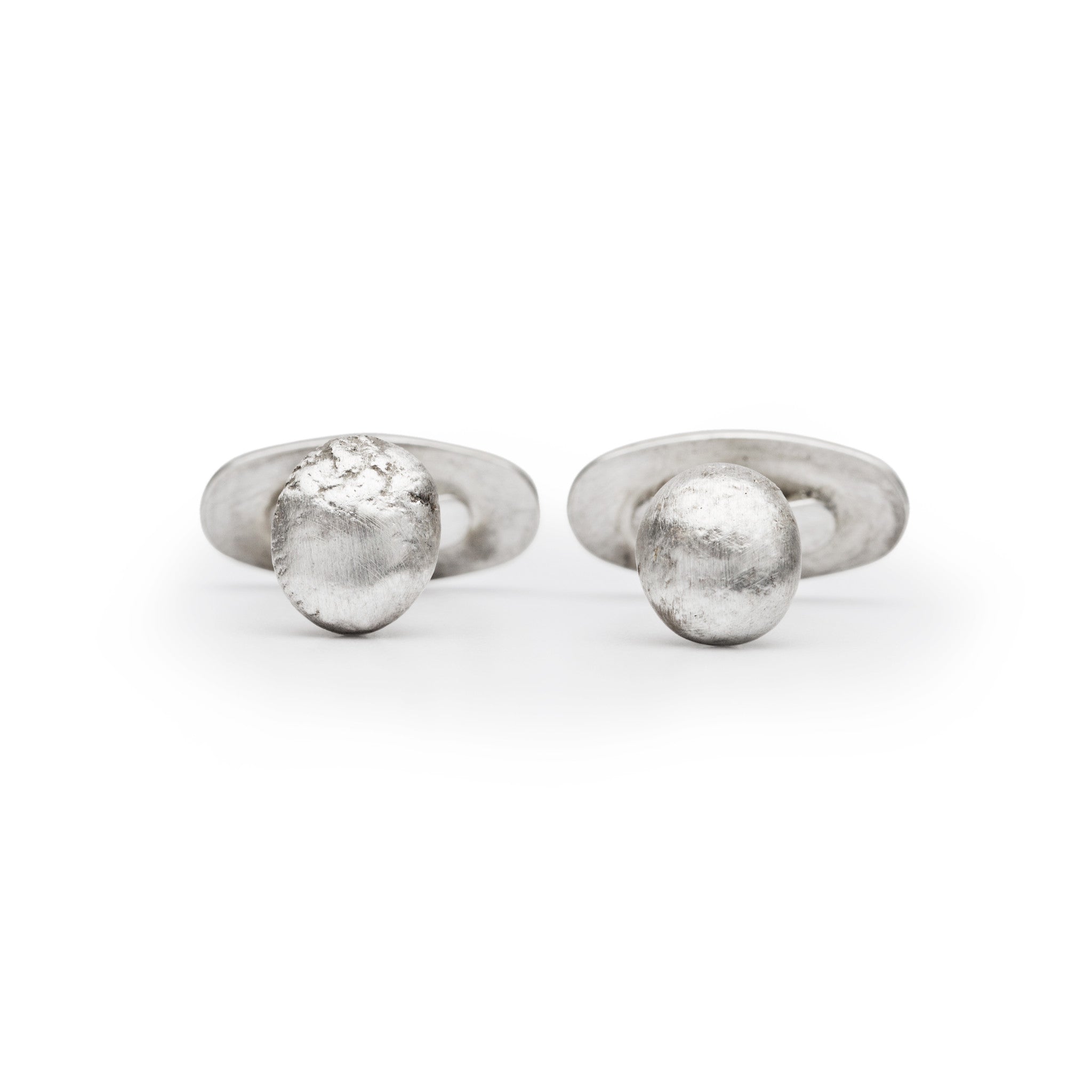 SILVER CHUNK Silver Cufflinks – Aurumcph